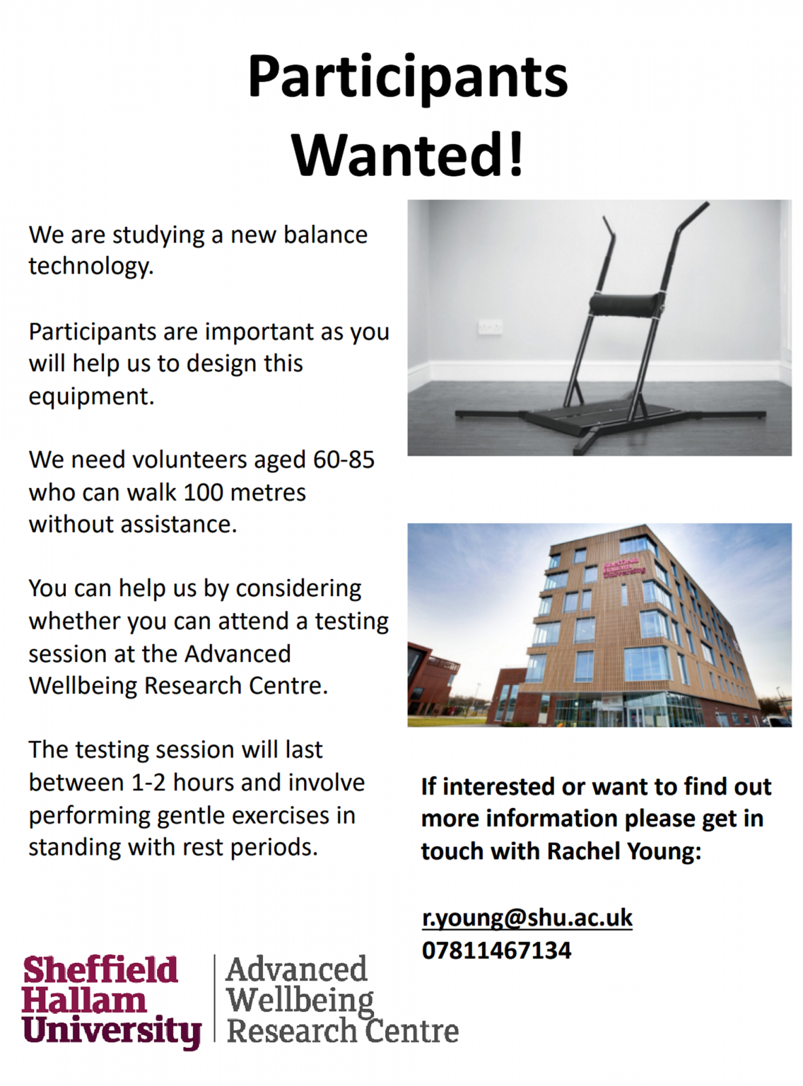 Participants Wanted: Smart Balance Active Project | AWRC