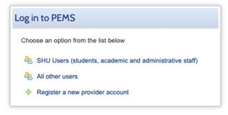 PEMS user guide – HWLS Prof Placements